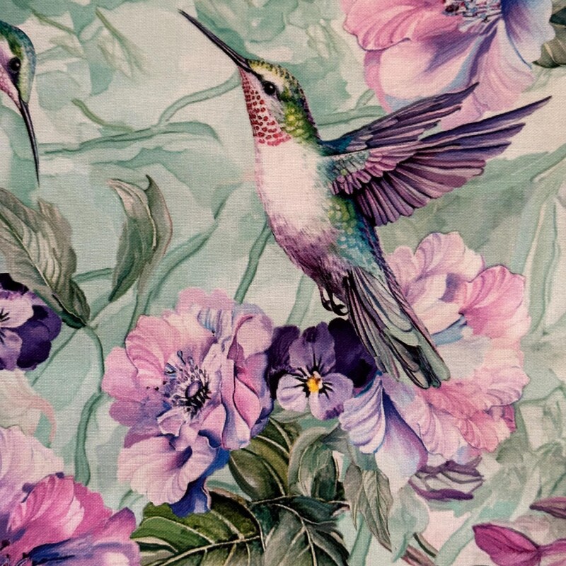 Hummingbird Fabric - Etsy