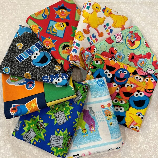 Sesame Street Fabric - Etsy