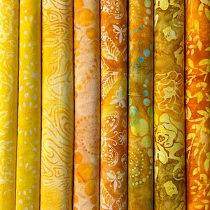 Vibrant Batik Color Bundles Assorted Colorful Batik Fat Quarter Sets ...