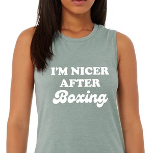 Boxer Tank Top Boxing Shirts Women Boxing Muscle Tank - Etsy