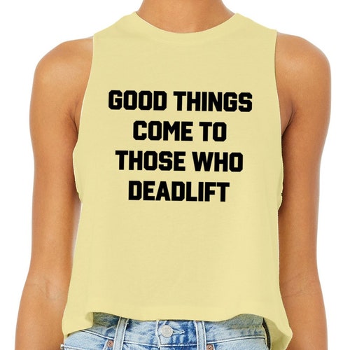 Lifting Crop Top Lifting Tank Top Women's Lifting - Etsy