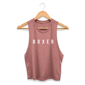 Boxing Tank Top Boxing Crop Top Girls Who Box Women's Boxing Shirt ...