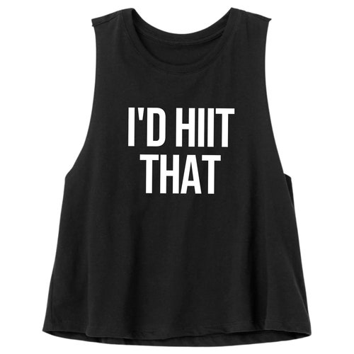 Gym Crop Top Women's Workout Tank HIIT Shirt Funny - Etsy