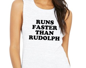 Santa Running Shirt - Etsy