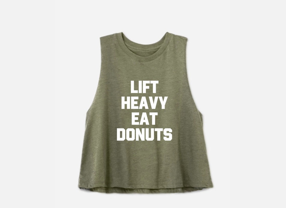 Lift Heavy Eat Donuts Lifting Shirt Women Women's Gym - Etsy