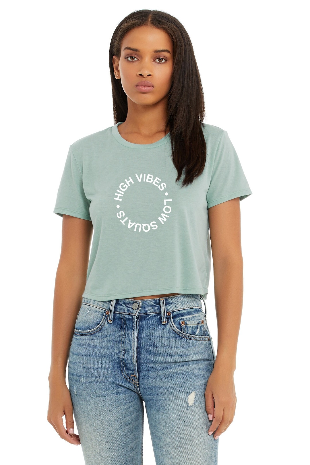 Workout Crop Top Cropped Tee Gym Crop Top Women's Workout Shirt Lifting ...