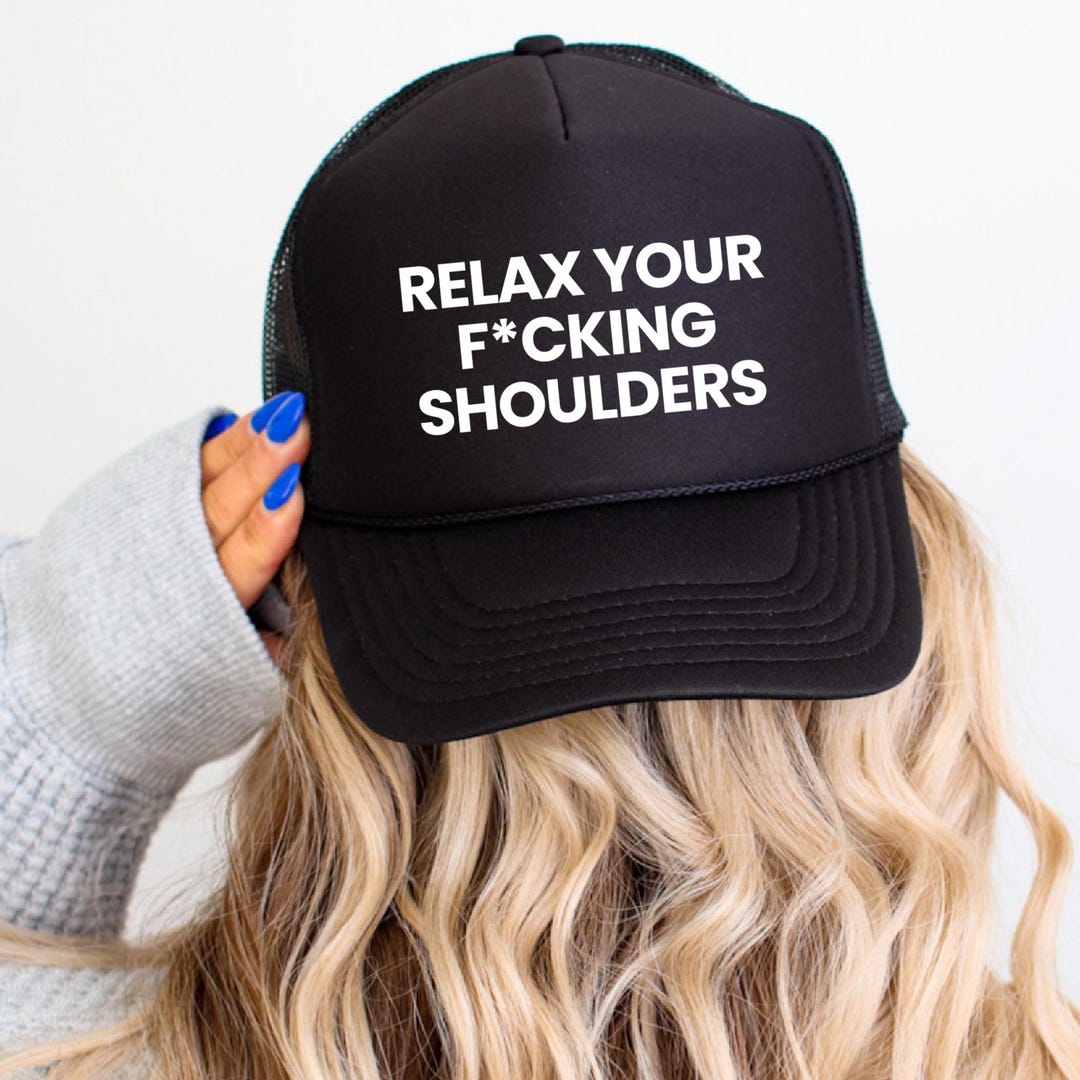 Relax Your Shoulders Gym Hat Workout Hat Personal Trainer Gift Barre ...