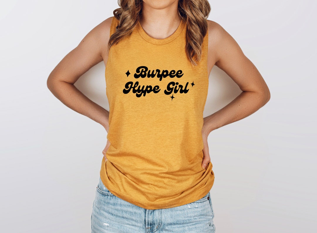 Burpee Hype Girl Gym Muscle Tank Burpee Shirt Funny Gym - Etsy