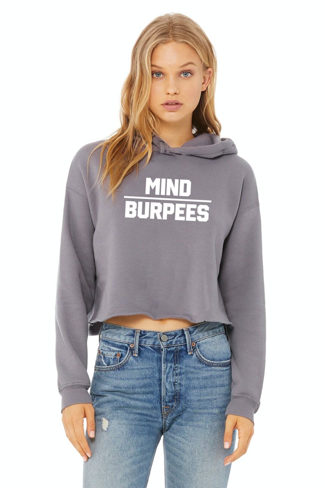 Mind Over Burpees Burpee Shirt Workout Crop Top Gym Crop Top Gym Hoodie ...