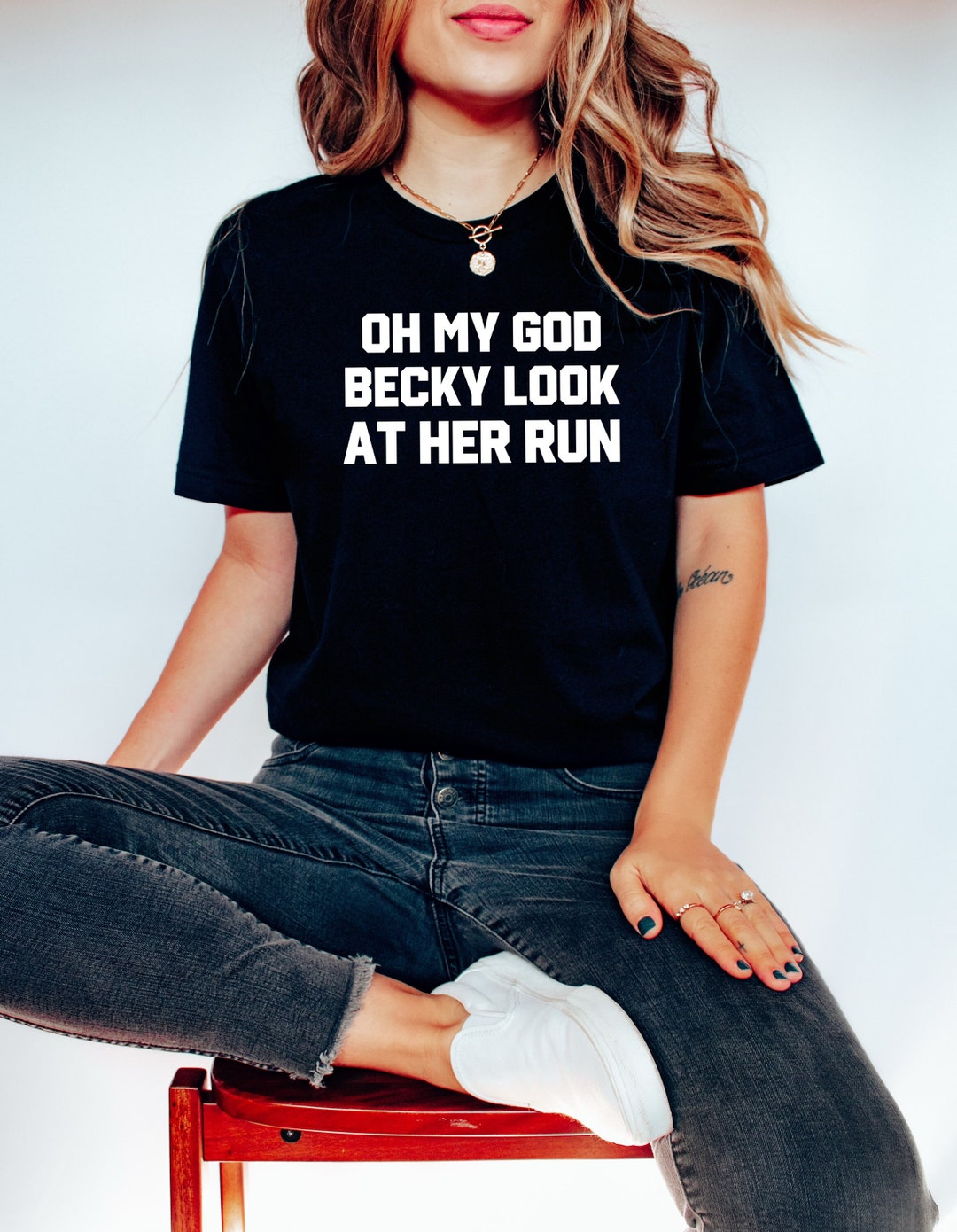 Oh My God Becky Look at Her Run | Running T-shirt | Funny Running Shirt ...