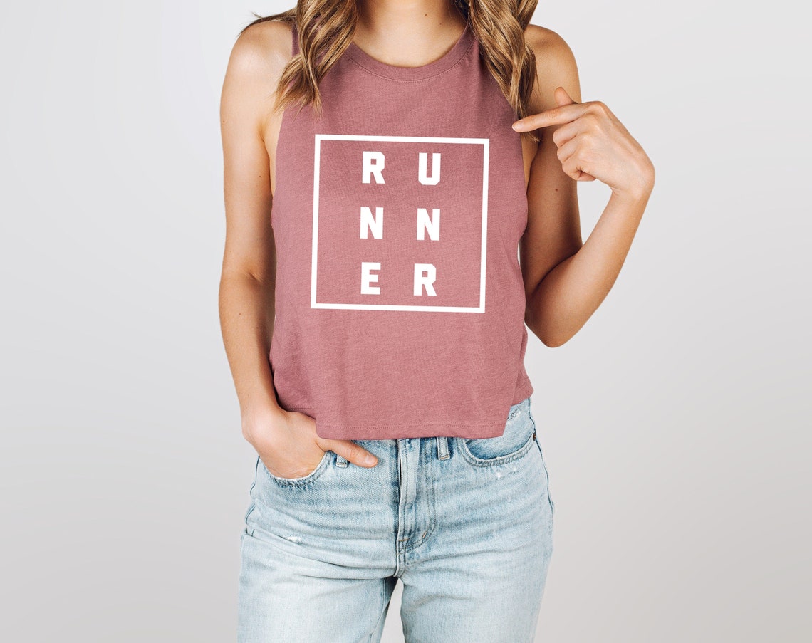 Running Crop Top Running Tank Top Women's Running - Etsy