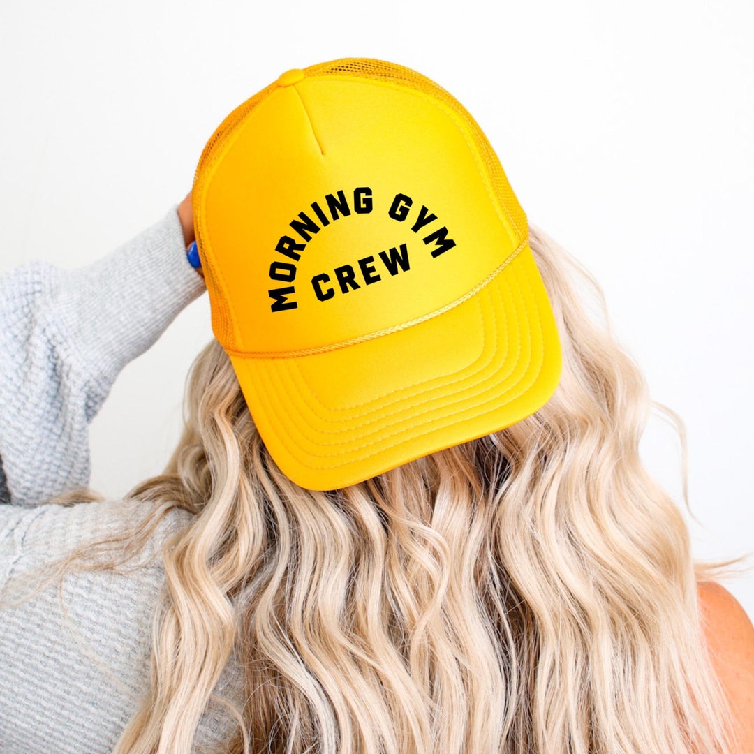 Morning Gym Crew Trucker Hat Gym Hat Workout Hat Pilates Gift for Her ...