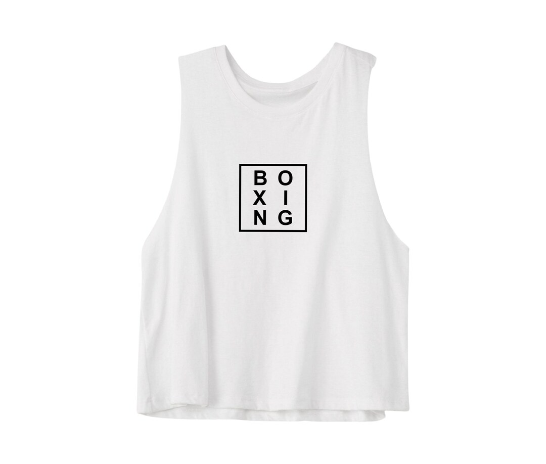 Boxing Crop Top | Boxing Tank Top | Women's Boxing Shirt | Kickboxing ...