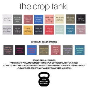 Lifting Crop Top Lifting Tank Top Women's Lifting - Etsy