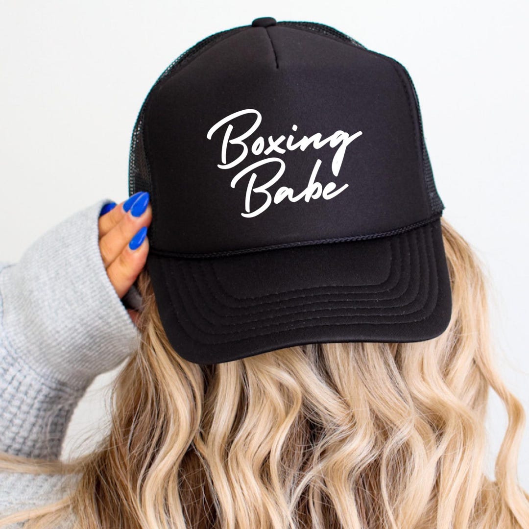 Boxing Babe | Boxing Hat | Gym Trucker Hat | Boxing Gift for Her | Gym ...