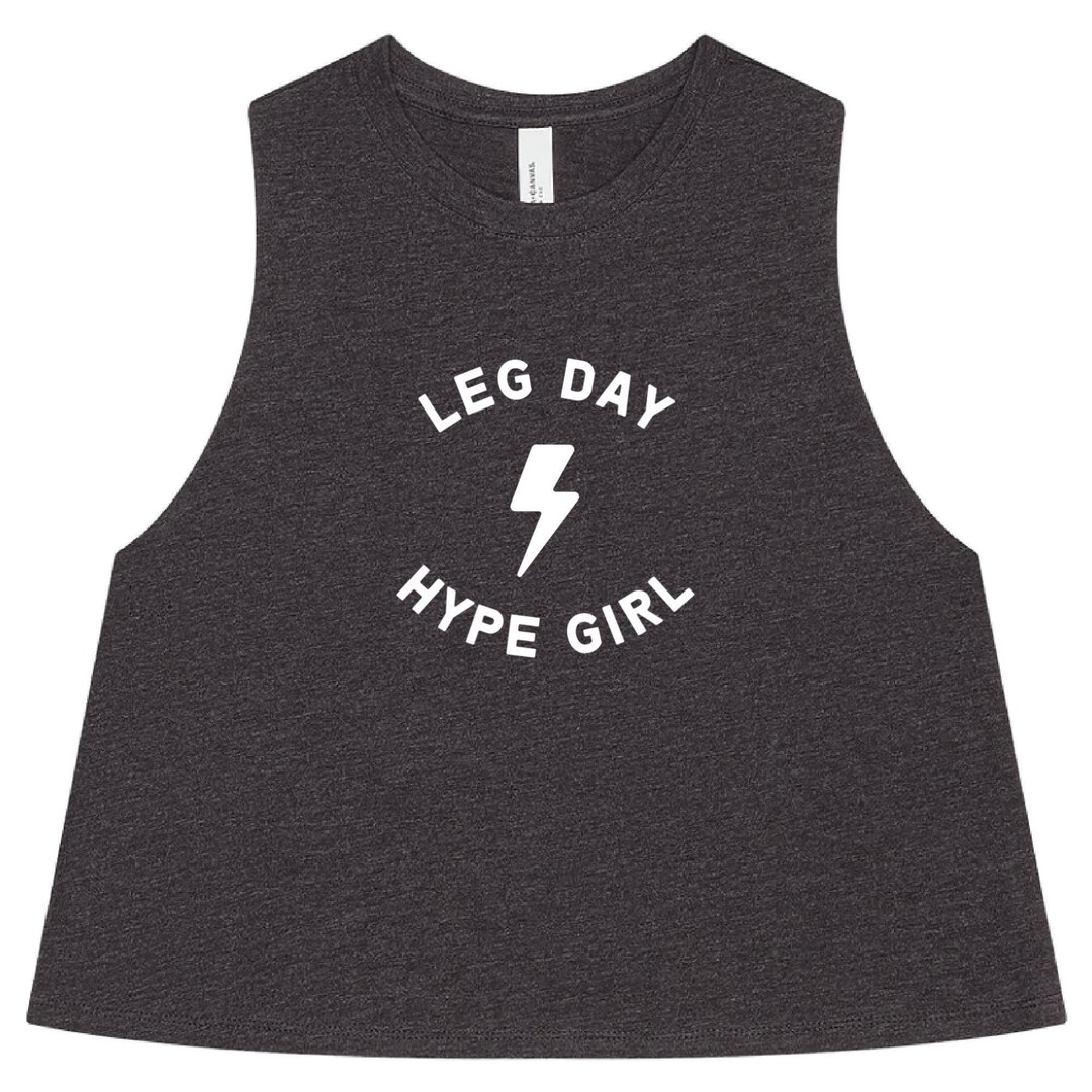 Leg Day Hype Girl Crop Tank - Women's Lifting Shirt - Etsy