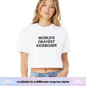 Kickboxing Crop Top | Kickboxing Shirt | Workout Crop Top | Boxing ...