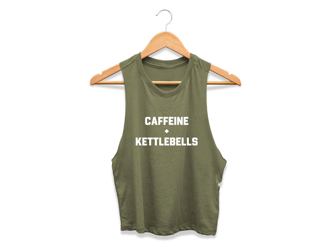 Gym Crop Top Lifting Crop Tank Workout Tank Coffee Lover Shirt Women's ...