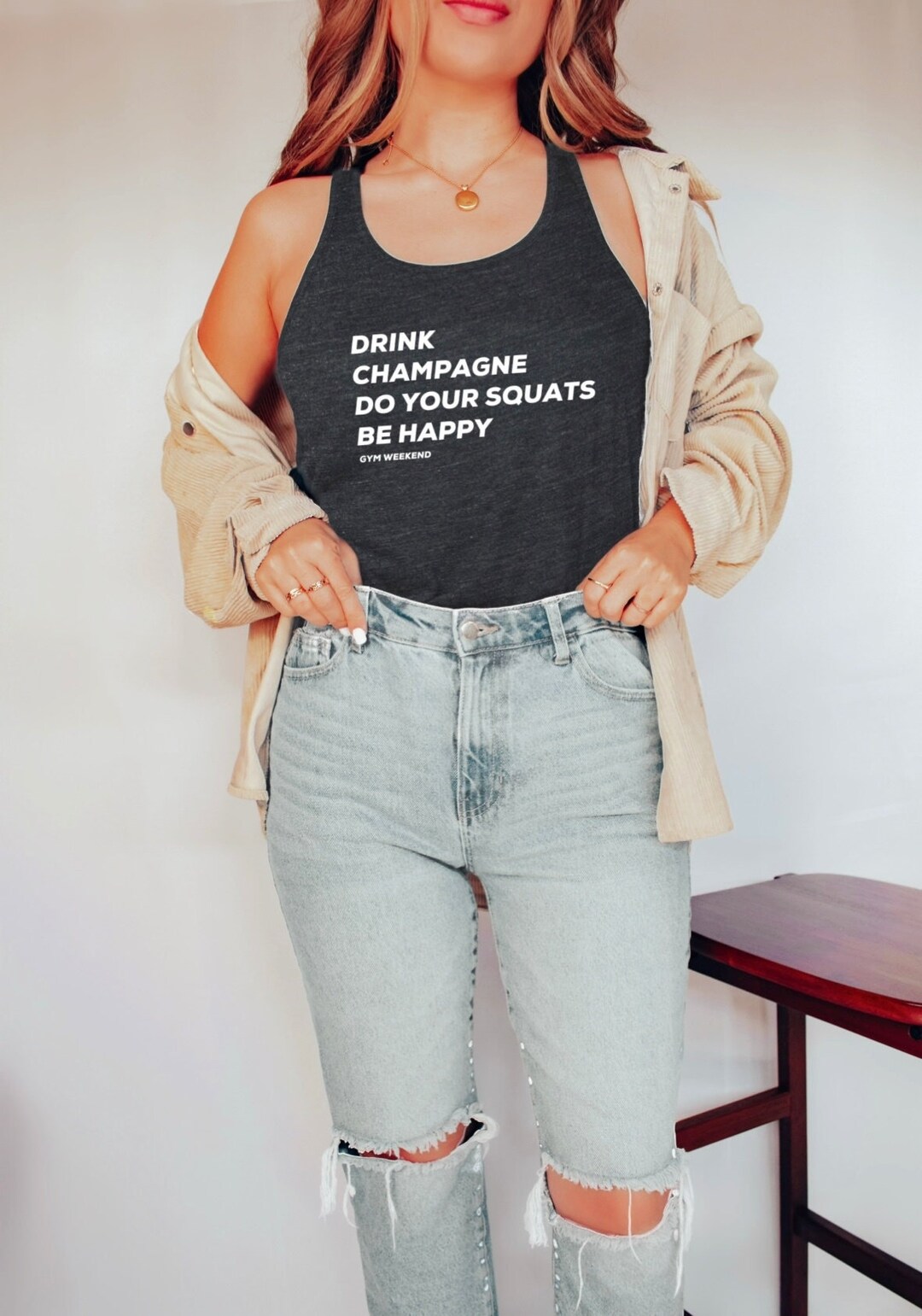 Workout Tank Top Gym Shirt Women Workout T For Her Etsy