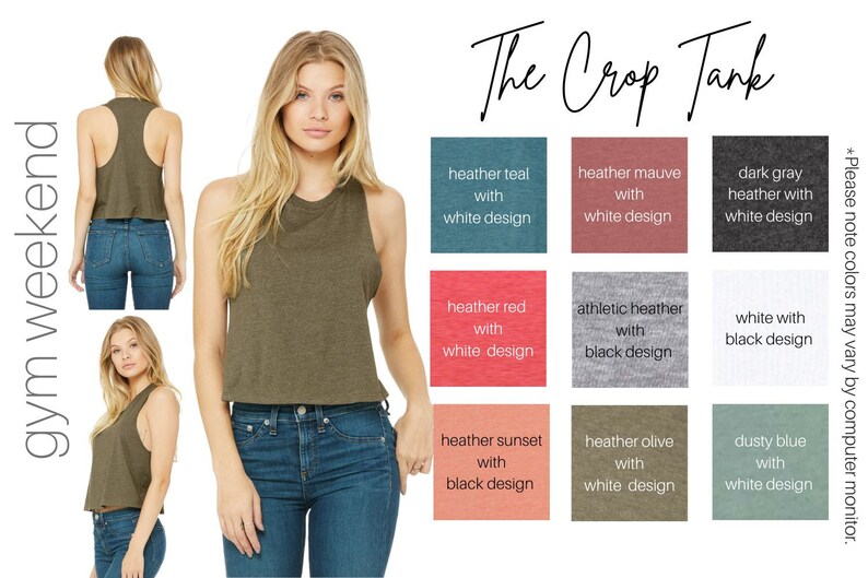 Funny Gym Shirt Gym Crop Top Women's Workout Tank - Etsy