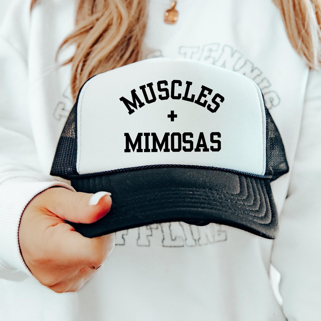 Muscles and Mimosas Gym Hat Workout Hat Pilates Gift for Her Brunch Hat ...