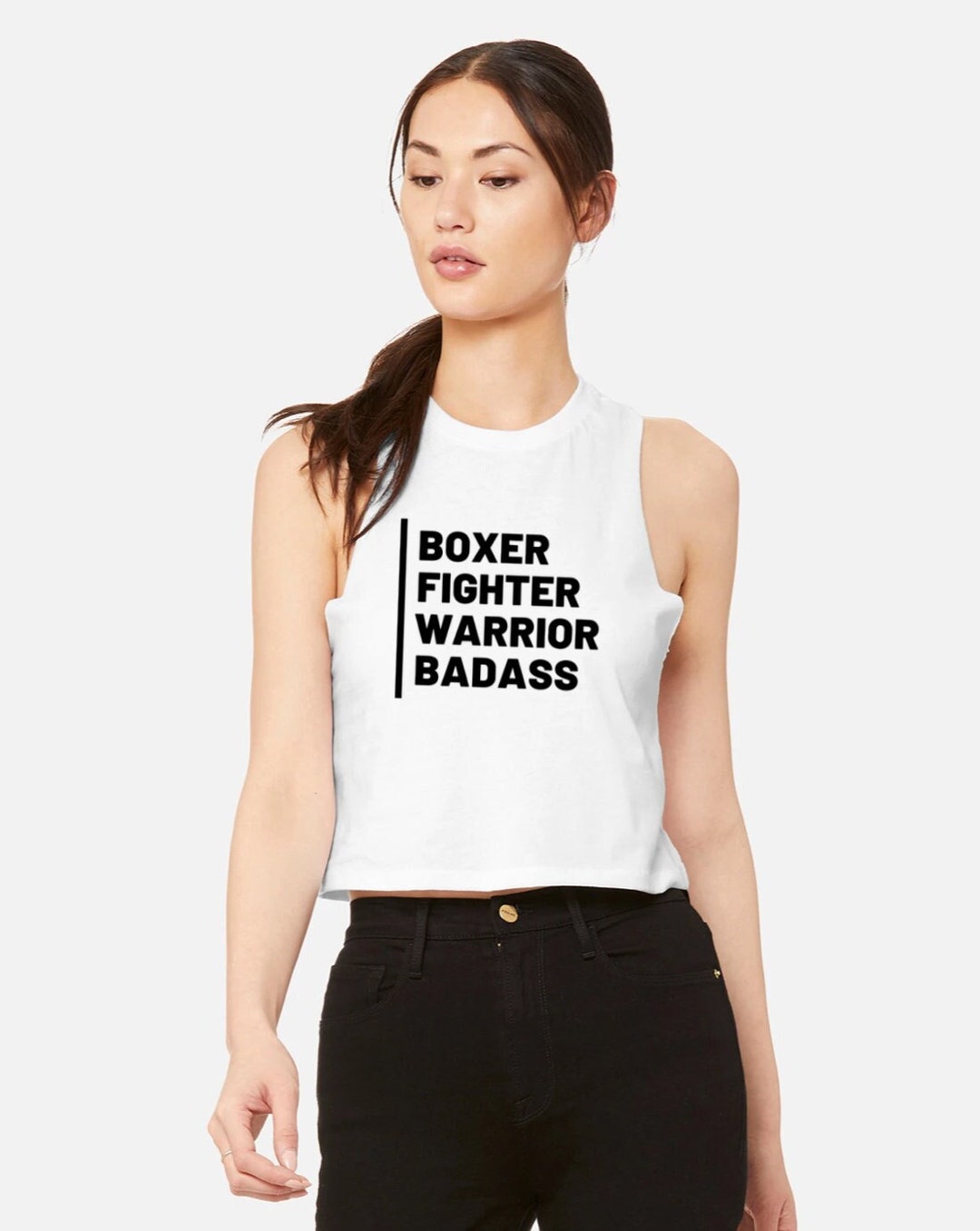 Boxing Shirt | Boxing Tank | Boxing Crop Top | Workout Crop Top | Girl ...