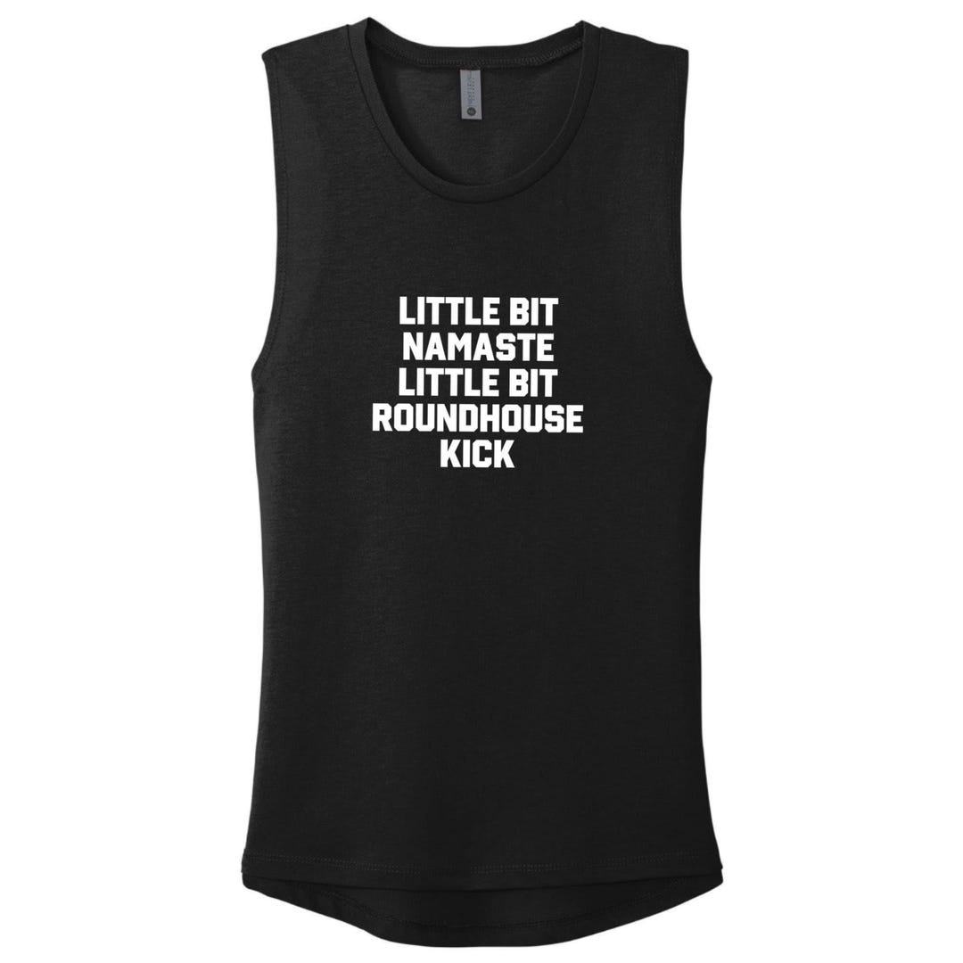 Namaste Roundhouse Kick Tank Top: Women's Kickboxing Shirt - Etsy