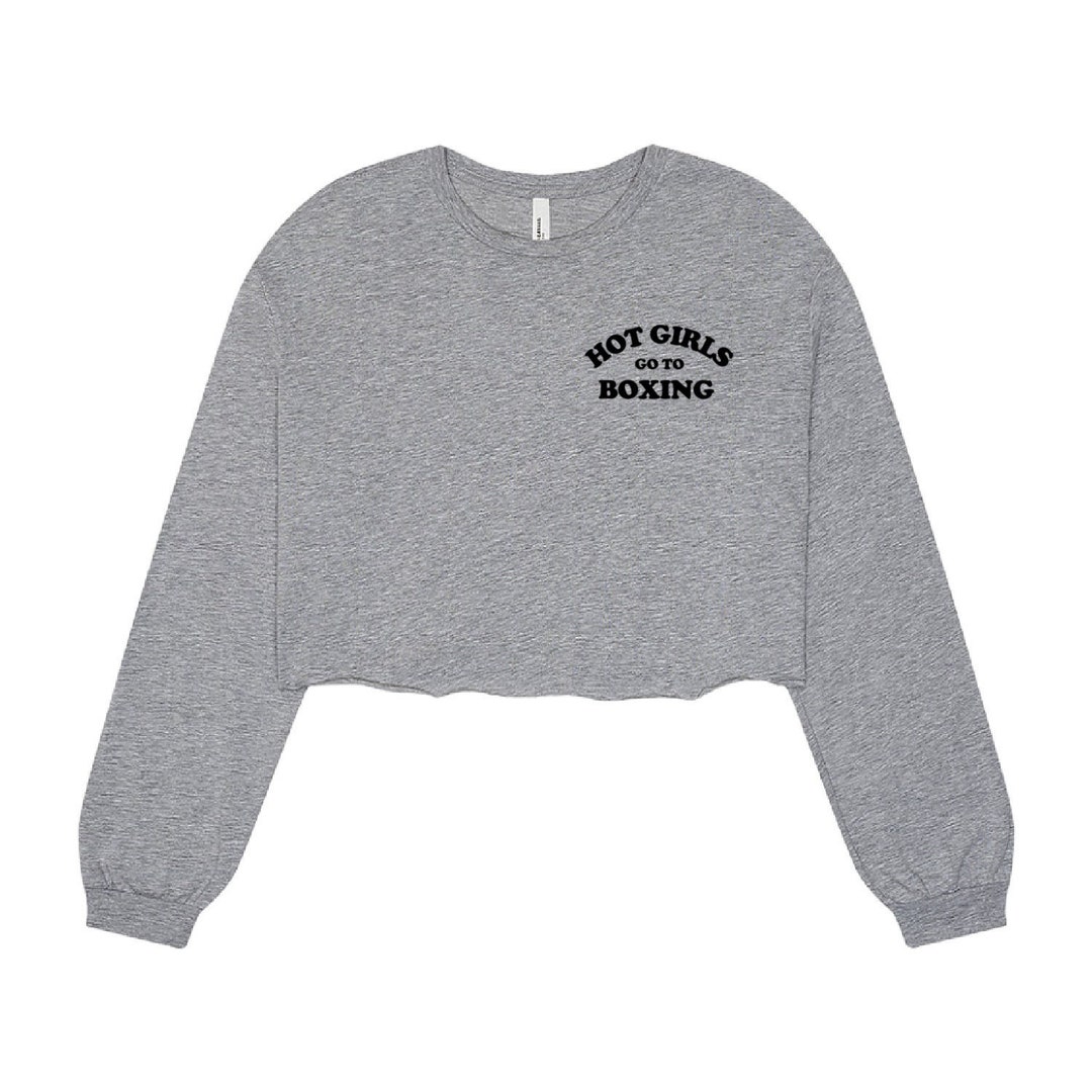 Hot Girls Go to Boxing | Boxing Shirt | Workout Crop Top | Workout T ...