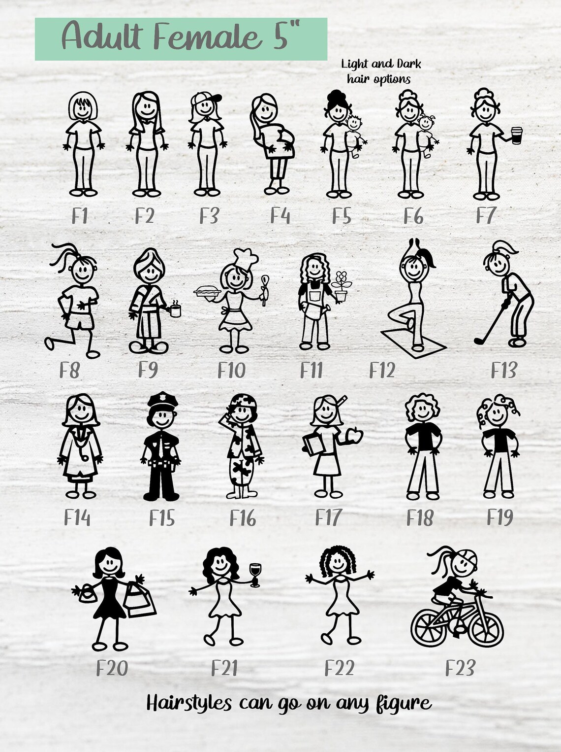 Create Your Own Stick Figure Family Decal/sticker - Etsy