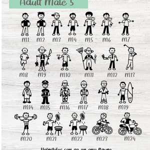 Create Your Own Stick Figure Family Decal/sticker - Etsy