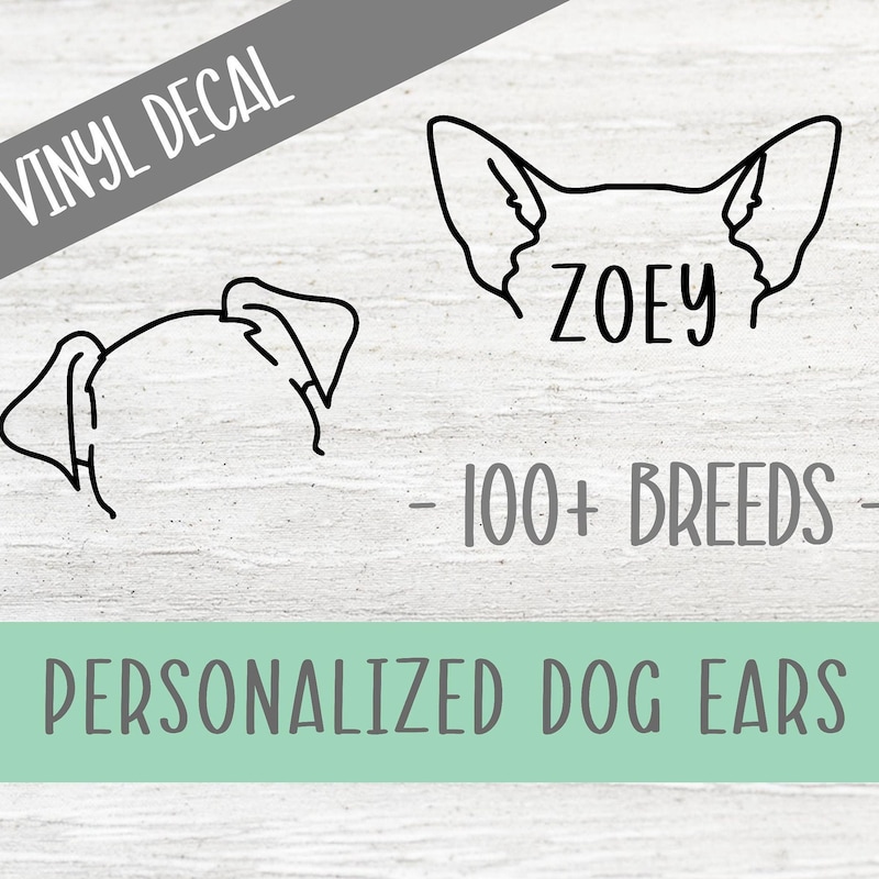 Vinyl Dog Decal - Etsy