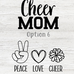Cheer Mom Vinyl Decals/stickers - Etsy