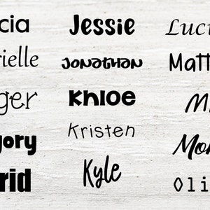 Custom Name Vinyl Decal/sticker, Custom Vinyl Decal, Make Your Own ...