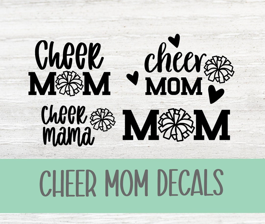 Cheer Mom Vinyl Decals/stickers - Etsy