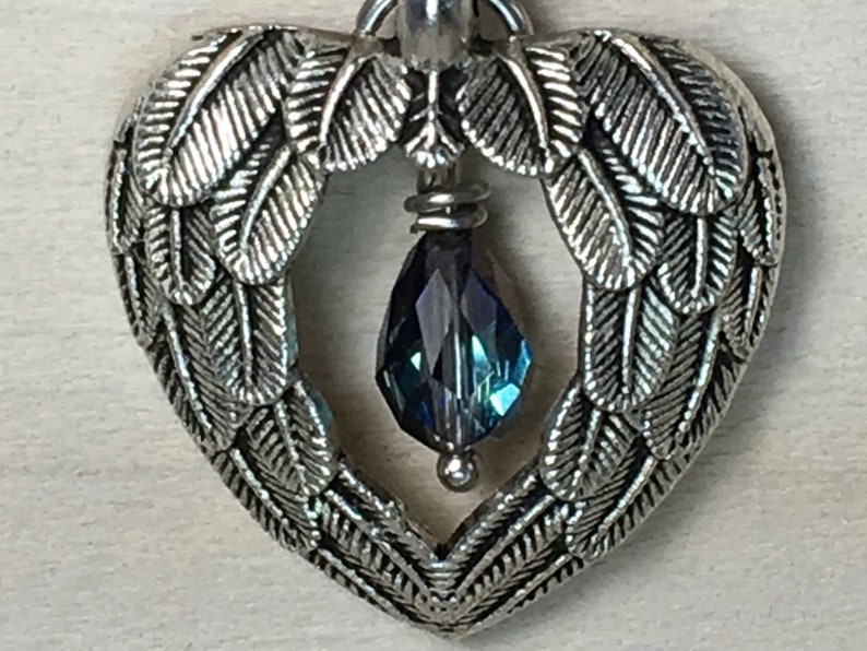 Hearts Beacon Bracelet Angel Wing Bermuda Blue Swarovski - Etsy