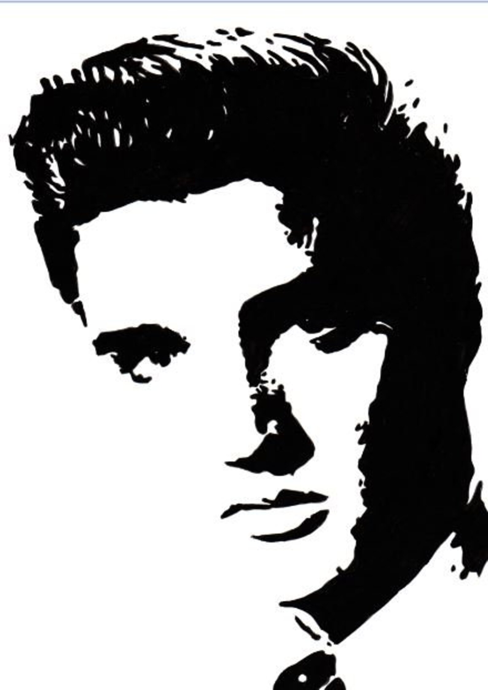 Elvis Presley Comic Pop Art Face Original Art Painting on Paper A4 ...