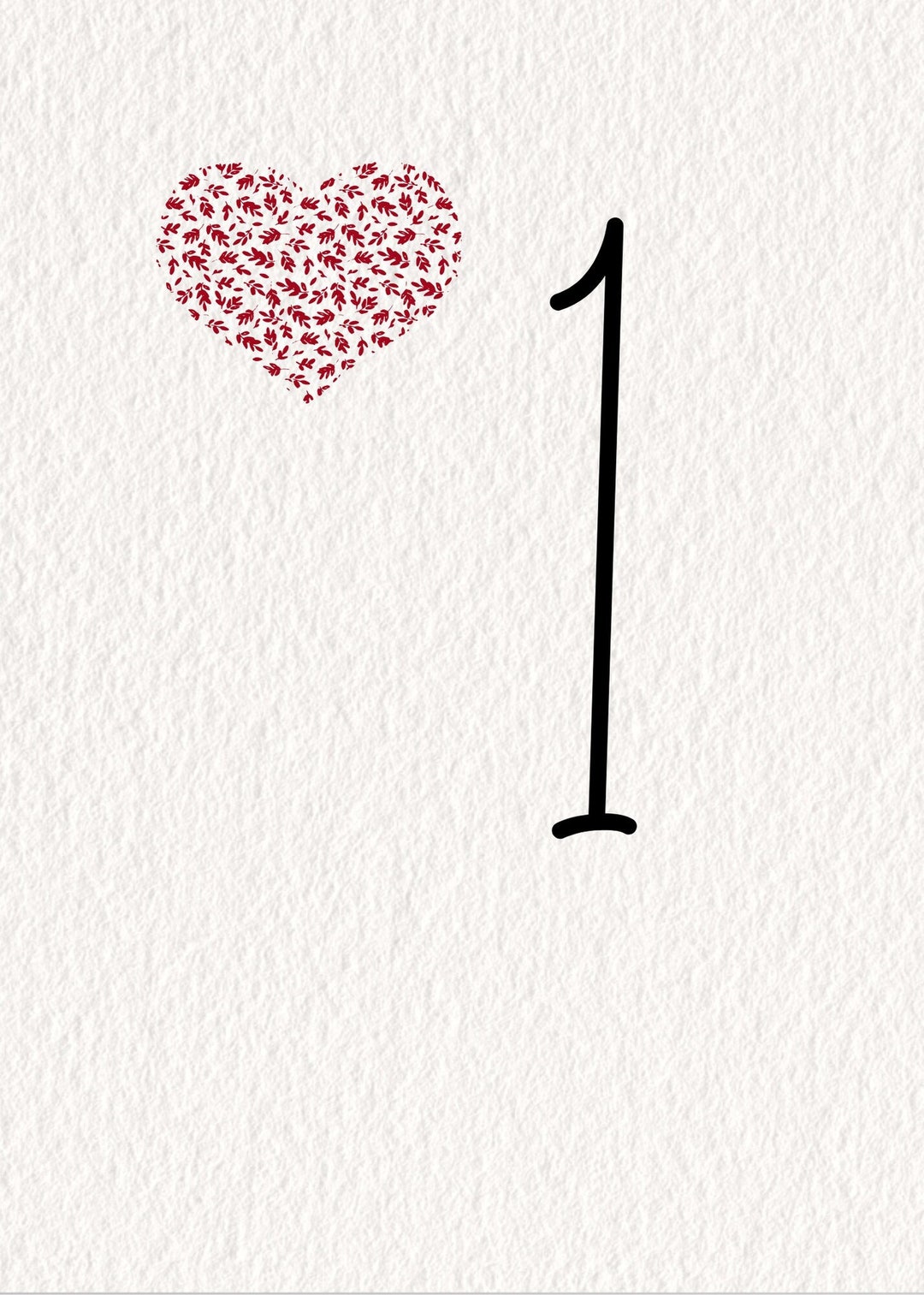 Digital Heart Table Numbers - Etsy