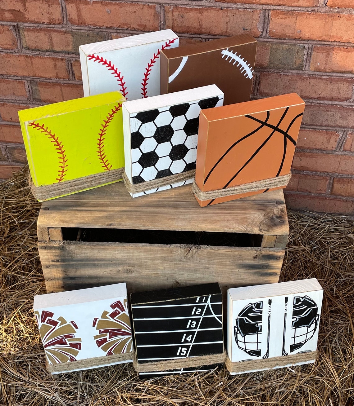 Team Sports Photo Block - Etsy
