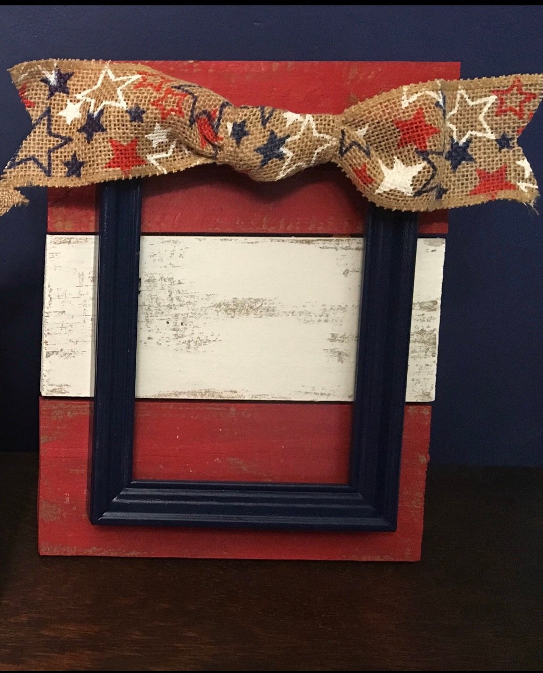 Patriotic Photo Frame - Etsy