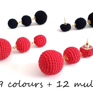 Ball Drop Earrings, Stud Drop Ball Earrings, Dangle Earrings, Balls ...