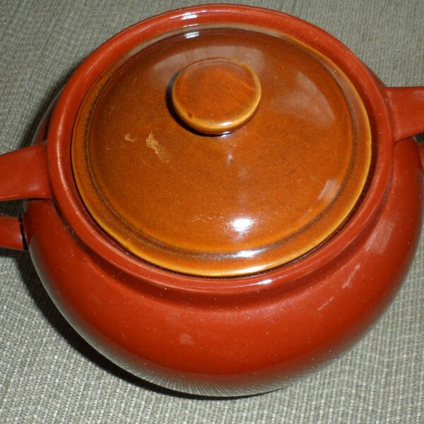 Stoneware Bean Pot - Etsy