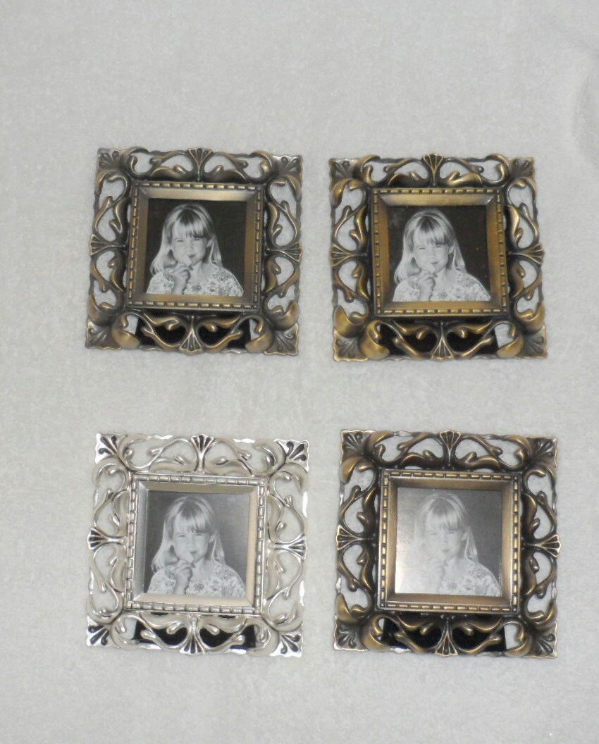 Vintage metal frame miniature Craft Supplies & Tools Home & Hobby etna ...