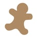 20 Pack - Paper Gingerbread Man Shapes, Gingerbread Man Shapes, Die Cut ...
