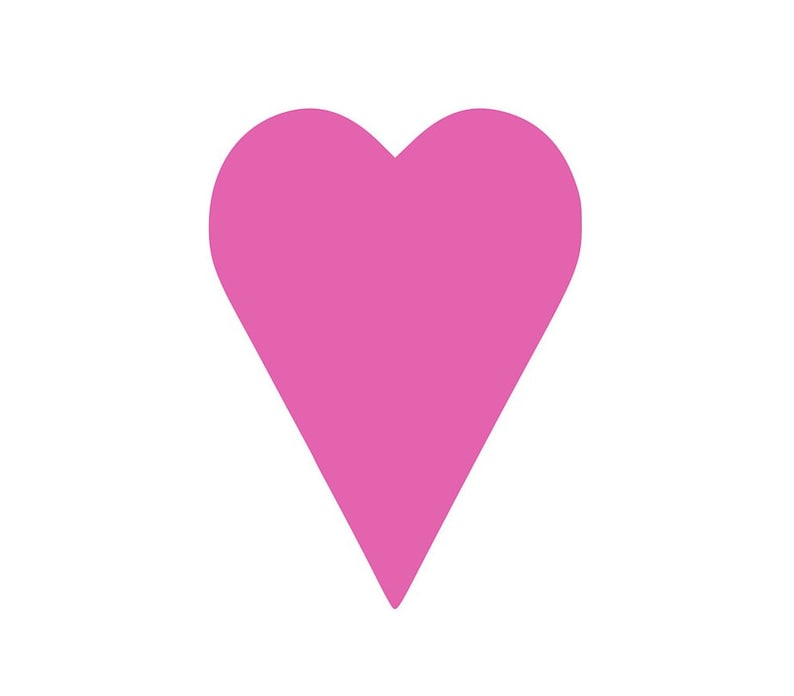 20 Pack Paper Long Heart Shapes Elongated Heart Die Cut - Etsy