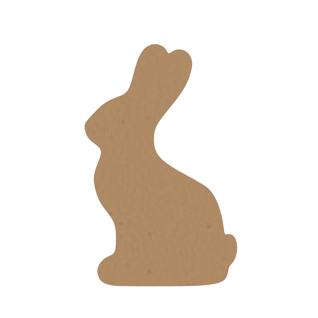 20 Pack - Paper Chocolate Bunny Shapes, Easter Bunny Shapes, Die Cut ...