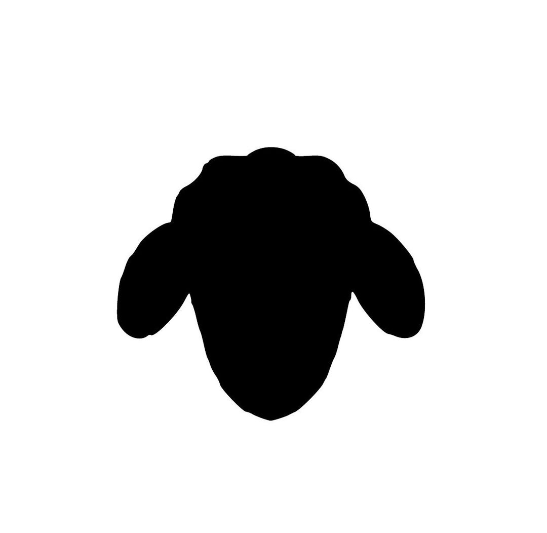 20 Pack - Paper Sheep Head Shapes, Farm Animal Shapes, Die Cut Sheep ...