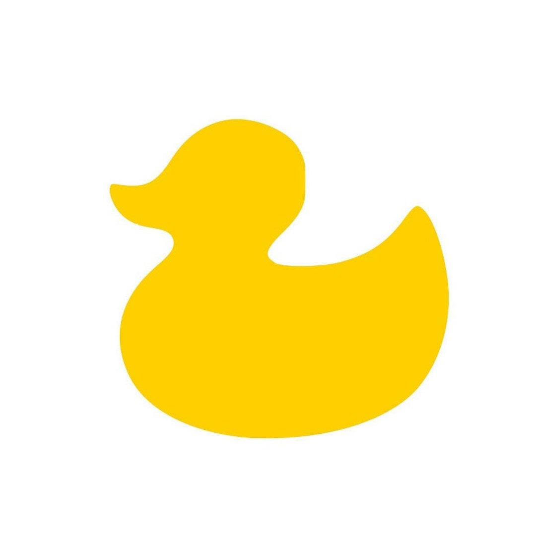 20 Pack - Paper Rubber Ducky Shapes, Baby Shower Ducky Shapes, Die Cut ...