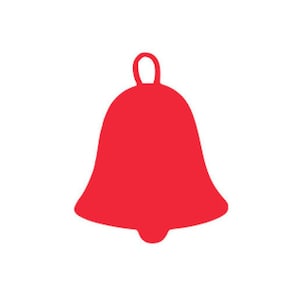20 Pack - Paper Christmas Bell Shapes, Bell Shapes, Die Cut Bell Paper ...