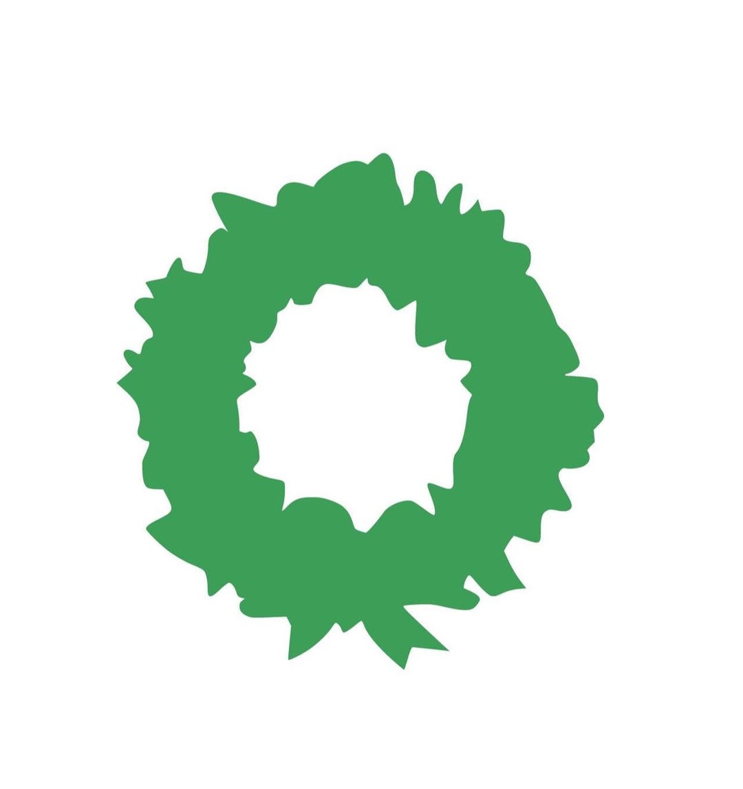 Paper Christmas Wreath Cutouts - 20 Pack - DIY Craft Shapes - Etsy