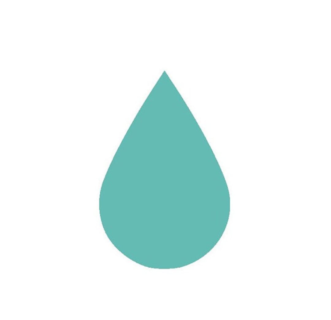 20 Pack - Paper Raindrop Shapes, Die Cut Raindrop Paper Cutout, Paper ...